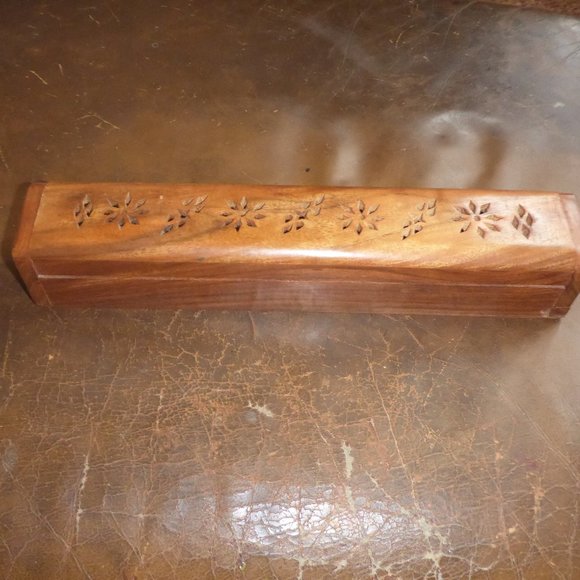 Accents | Wooden Incense Burner Box 12 X 2 X 2 Very Attractive | Poshmark